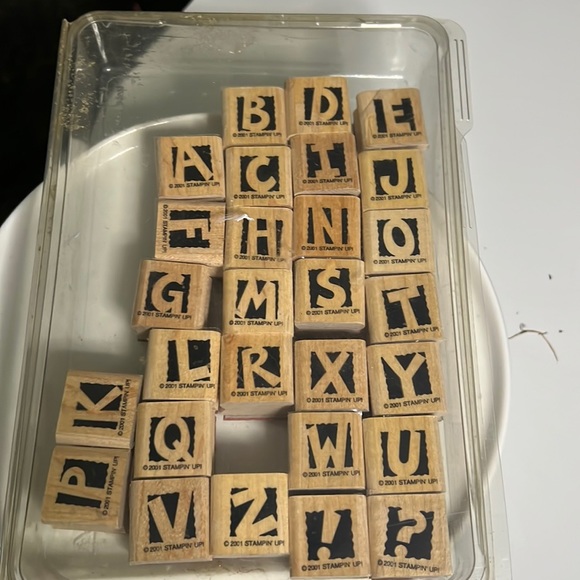Stampin' Up! | Office | Original Stampin Up Alphabet Set | Poshmark